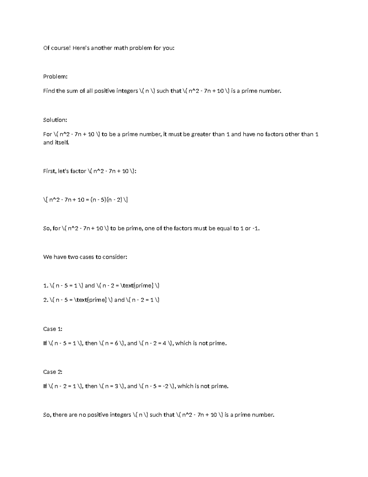 Homework 60 - Statistical inference - Of course! Here's another math ...