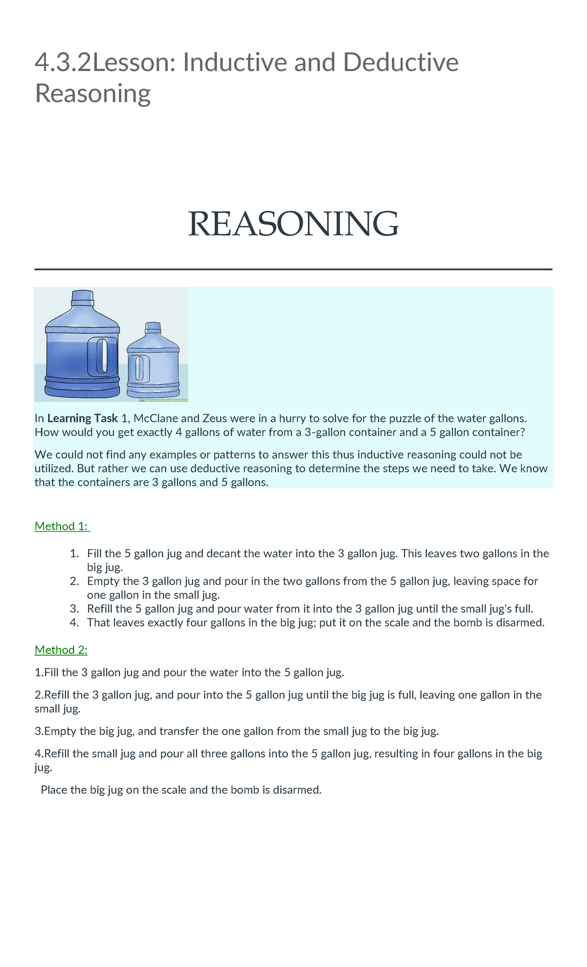 Inductive and Deductive Reasoning - 4.3: Inductive and Deductive ...