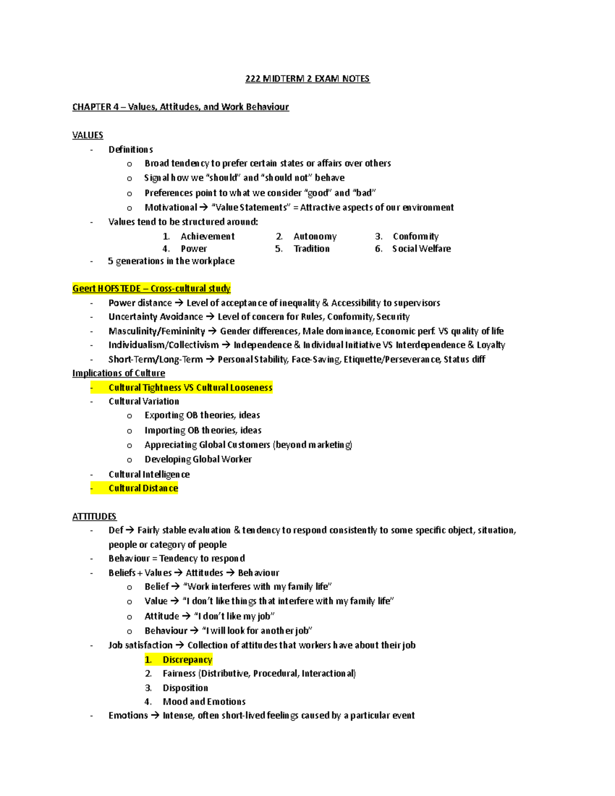 Comm 222 Midterm 2 Notes 222 Midterm 2 Exam Notes Chapter 4