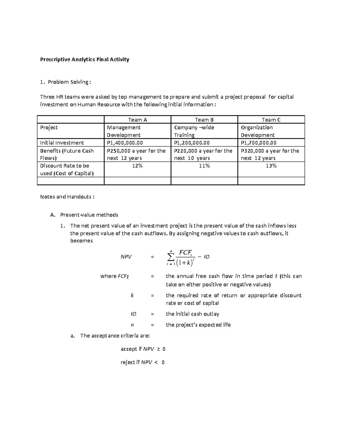 Ashley Oriendo - essay - Prescriptive Analytics Final Activity 1 ...