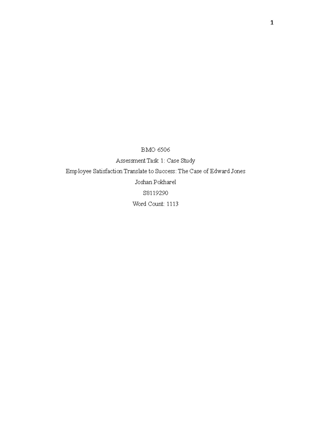 Employee Satisfaction Translate to Success: The Case of Edward Jones ...