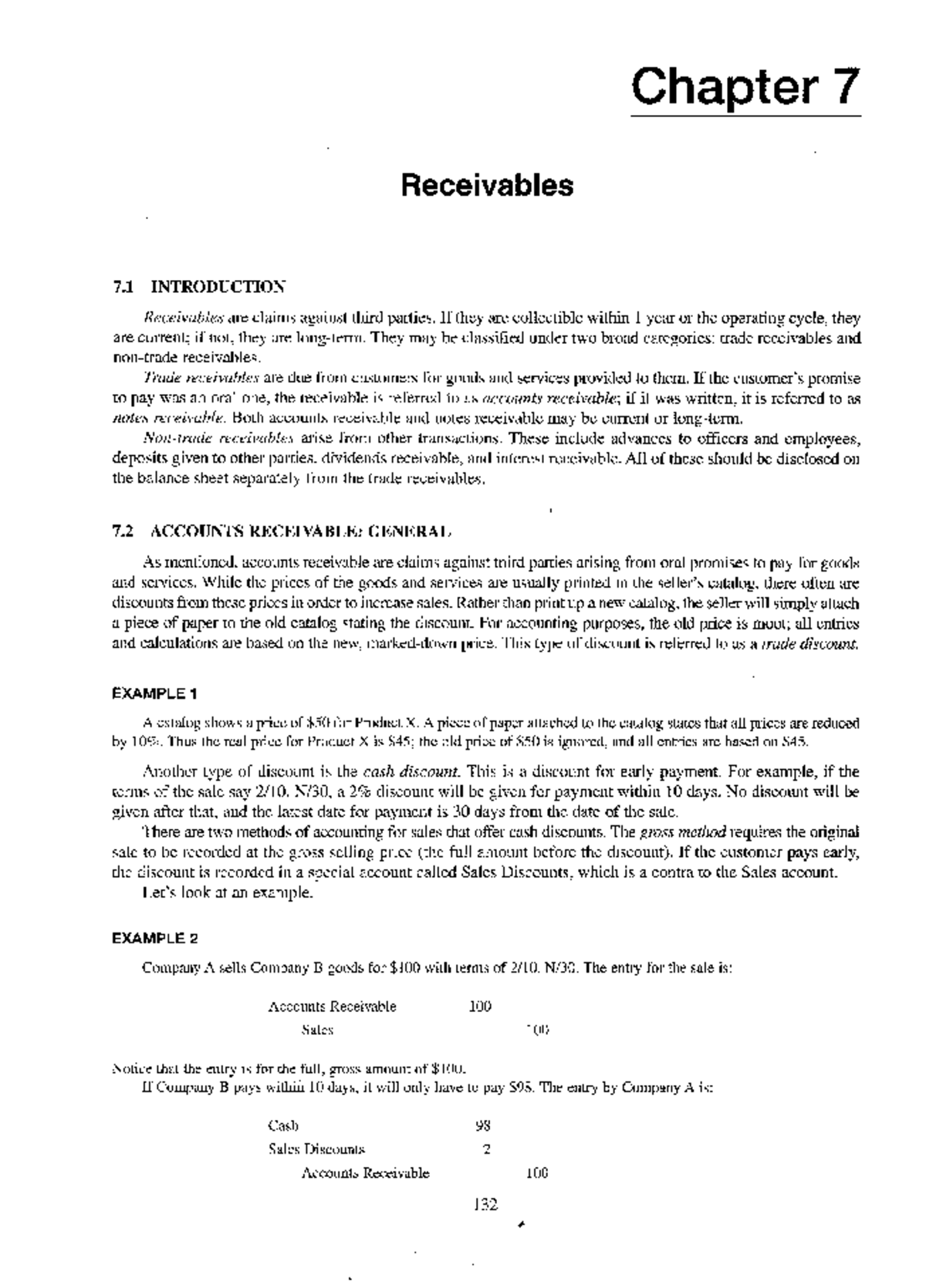 Chapter 5- Receivables - Management Accounting - Studocu