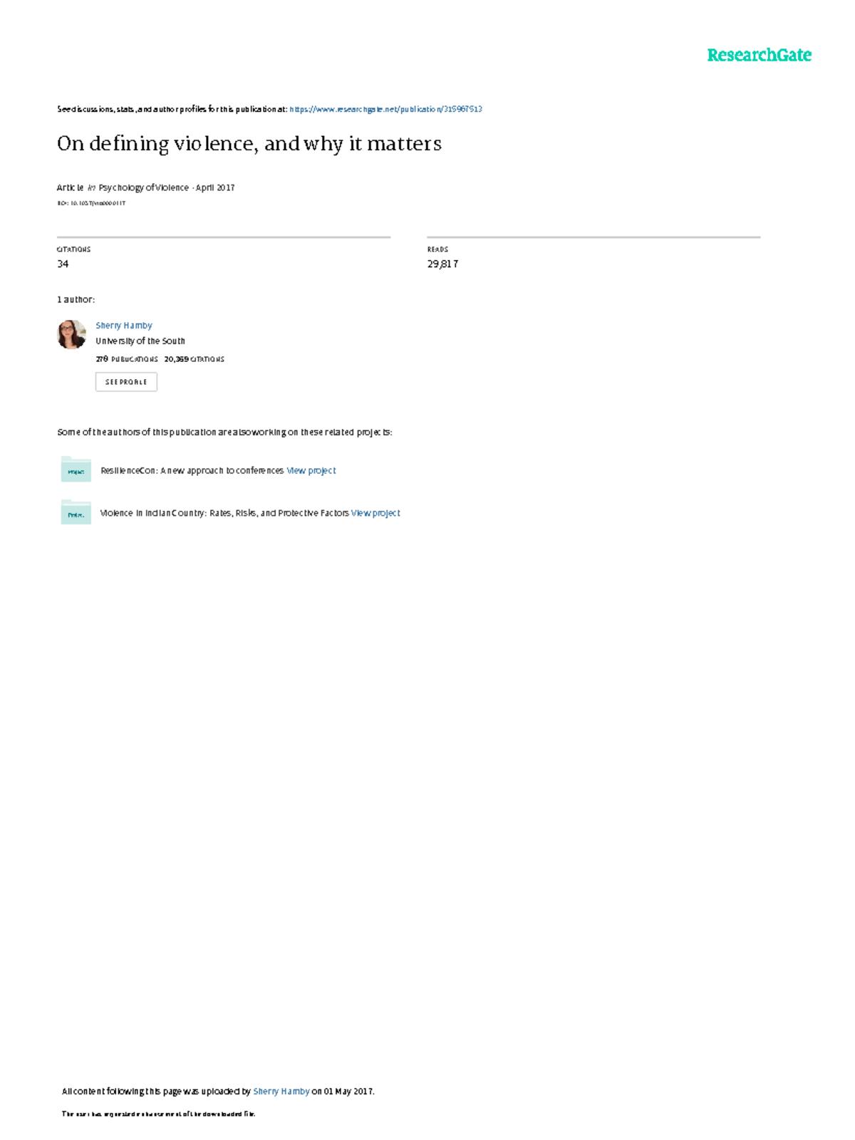 Sobre la definición de violencia y por qué es importante - See ...