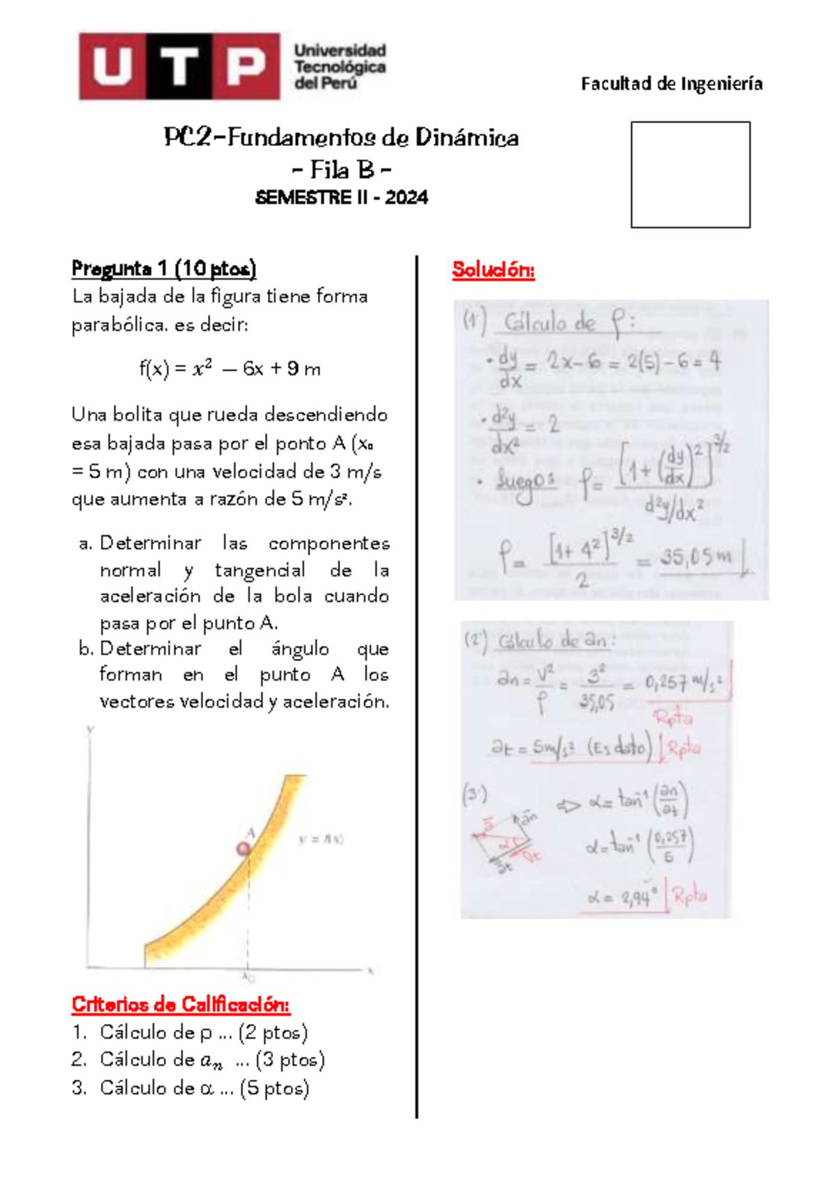Solucionario - PC2-Fila B-Formato A5 - Facultad de Ingeniería PC 2 ...