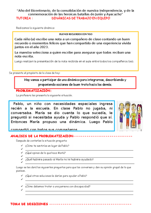 2. SES-MAT-SUMA Y Resta DE Fracciones - SESIÓN DE APRENDIZAJE N.º 2 ...