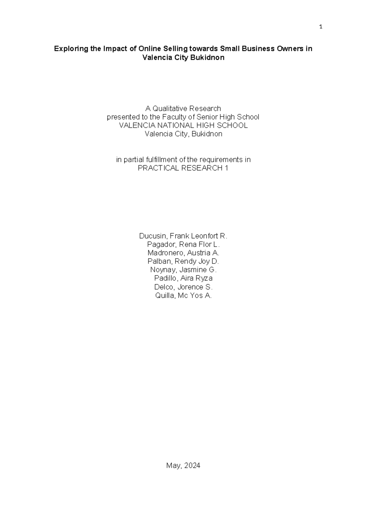 Research Chapters-1-2-3-4 ABM Masikap Group 4-2 - Exploring the Impact ...