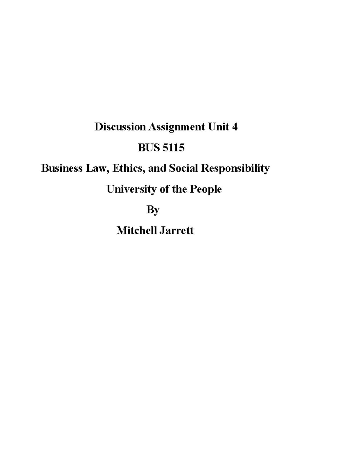 Discussion Assignment Unit 4 - 2020 (Ganti, A). Trading is governed by regulations that foster ...