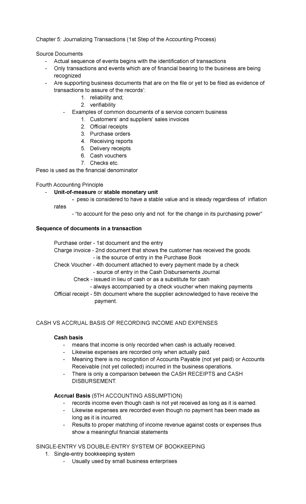 Chapter 5 Journalizing Transactions - Chapter 5: Journalizing Transactions (1st Step of the ...