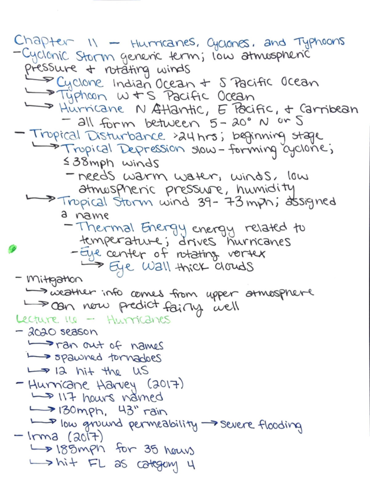 Week 10 - lecture and assigned reading notes - a name Chapter 1 ...