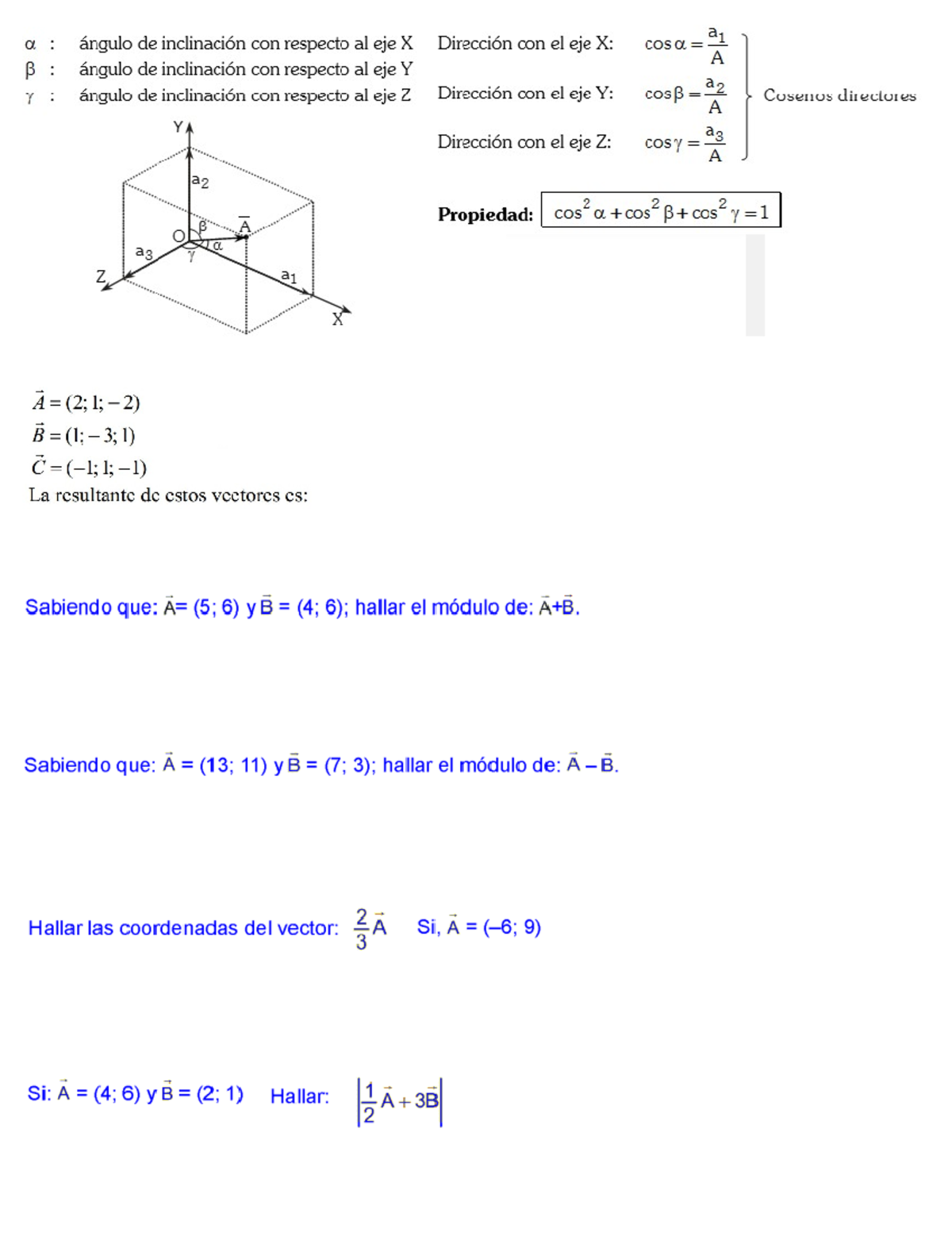 Vectores Taller - Matematicas - Studocu
