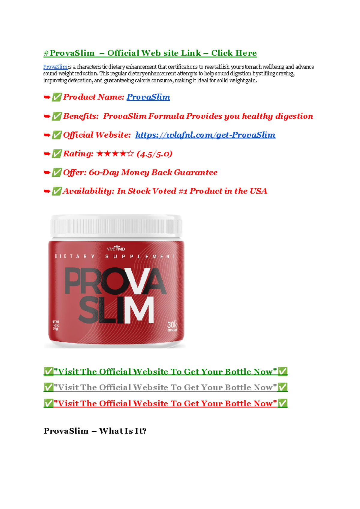 Prova Slim Reviews [Updated Warning 2024] Prova Slim Where To Buy - # ...