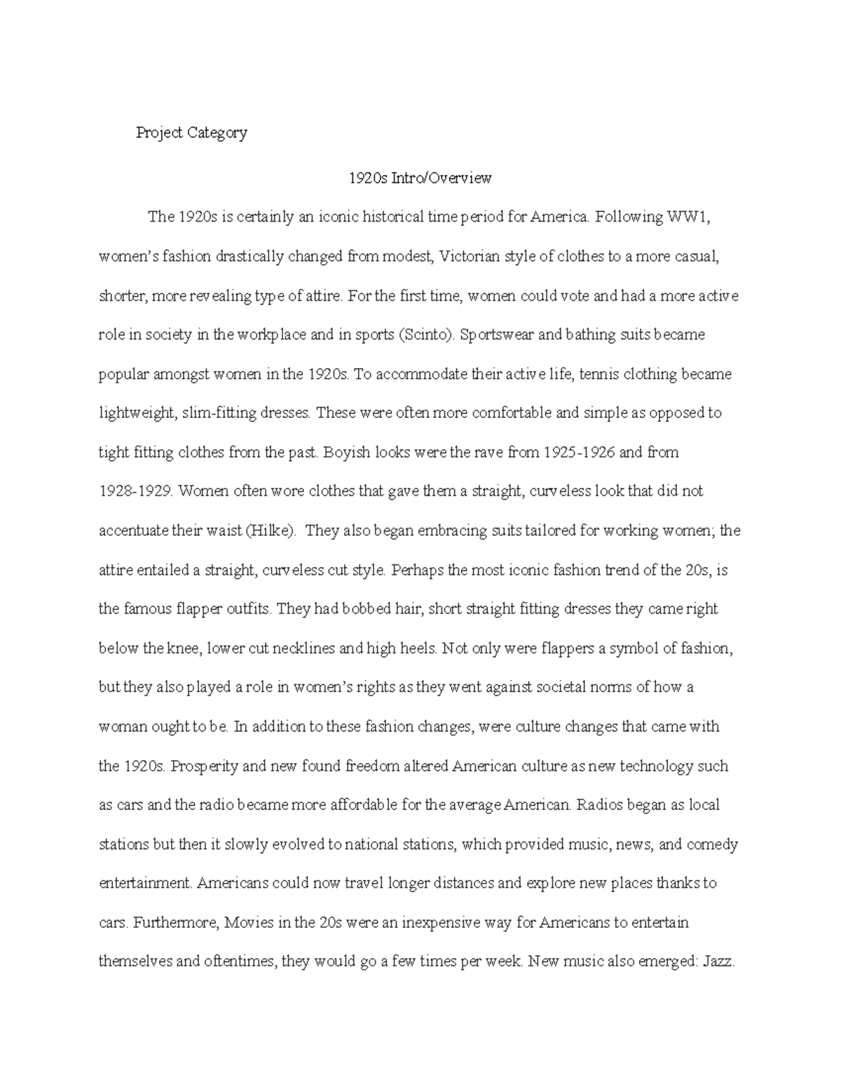 1920s Project Category - Project Category 1920s Intro/Overview The ...