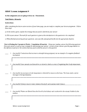 SBI4U Lesson Assignment 2 (pdf) - SBI4U Lesson Assignment 2 In this assignment you are going to ...