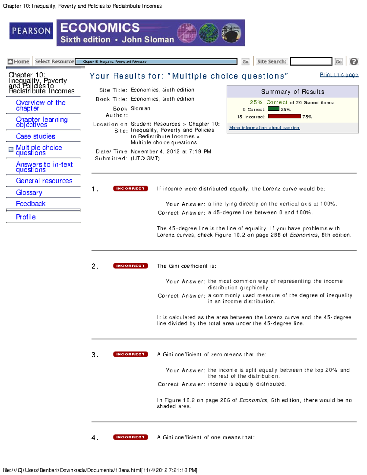 Questions and answer in Economics for your studies - Chapter 10 ...