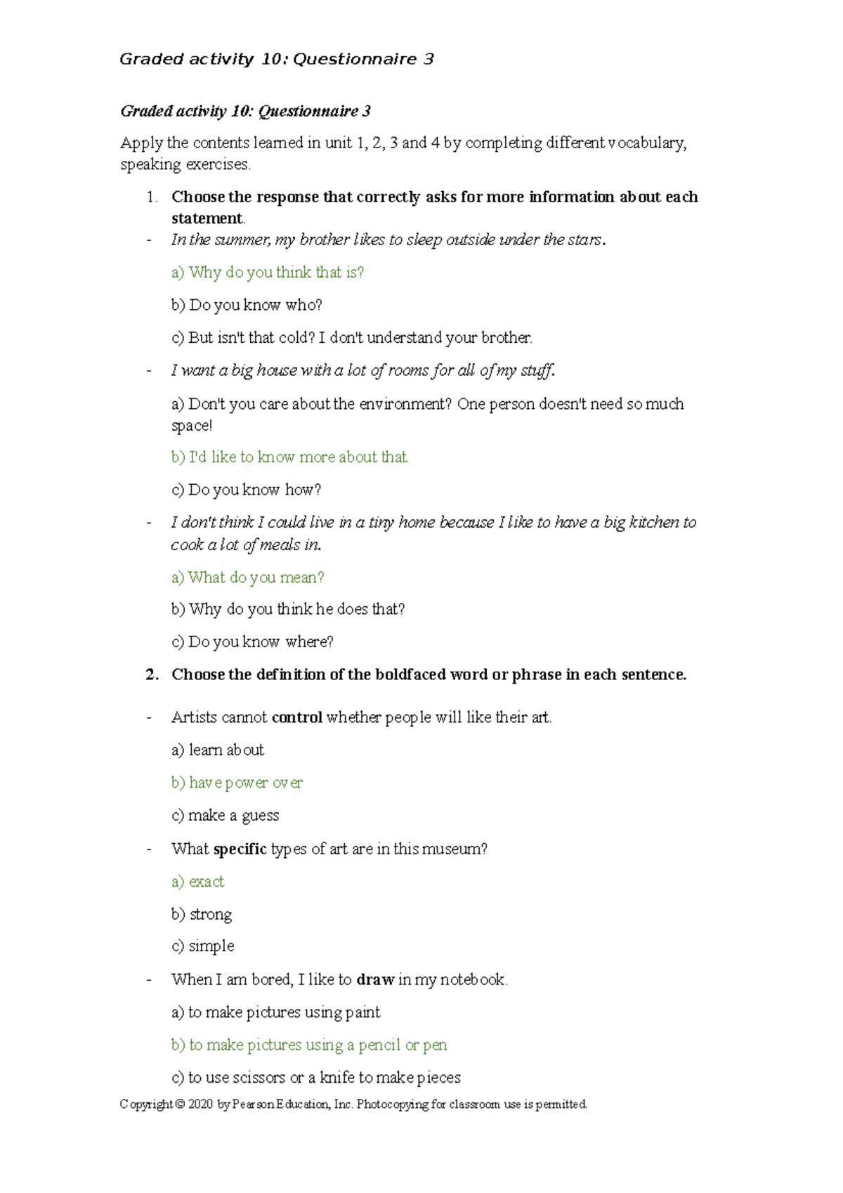 Graded activity 10 B1 - khsxihcoisdhuc - Graded activity 10 ...