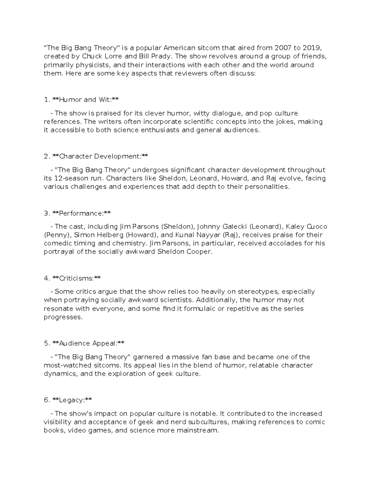 THE BIG BANG Theory - "The Big Bang Theory" is a popular American ...