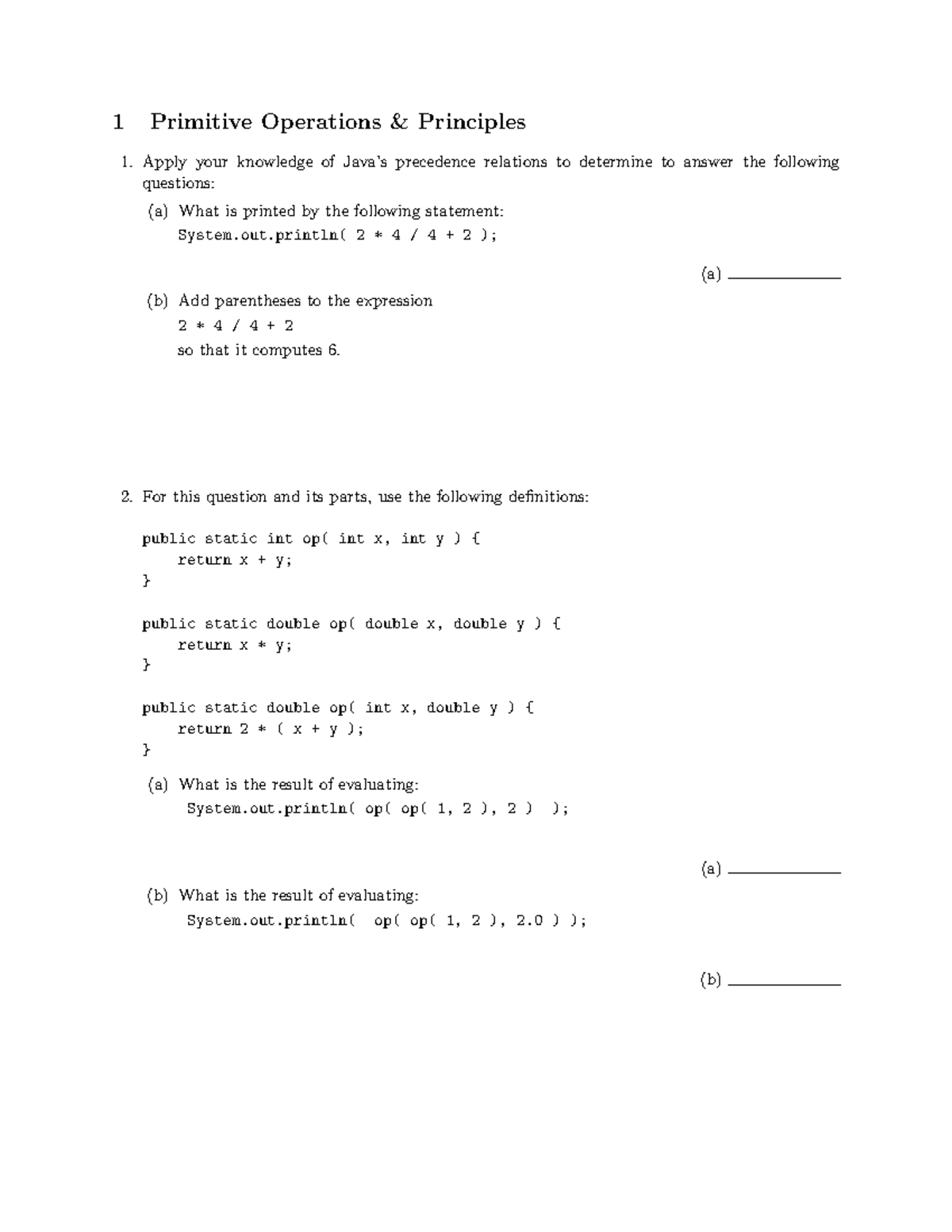 CMSC131 FALL2016 Review Questions- Reinhardt's Final - 1 Primitive ...