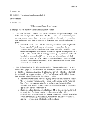 Research Paper Rough Draft - Jordan Catlett IS-40100-OL01 ...