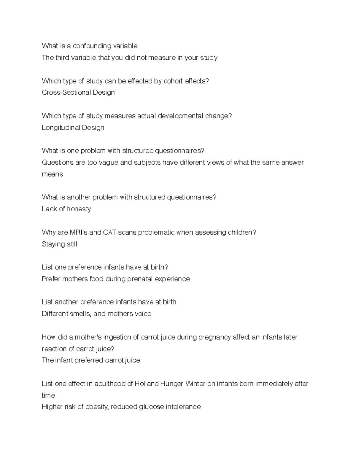 Psych 100 exam1 3 - What is a confounding variable The third variable ...