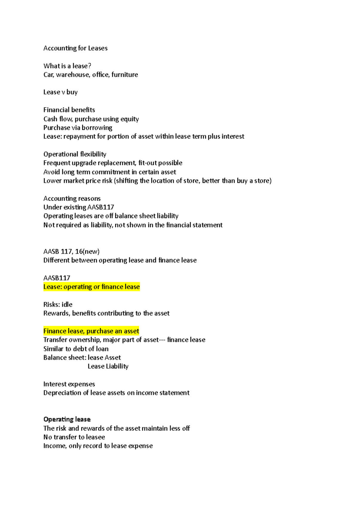 Accounting for Leases - relocation or assembly costs with a lease ...