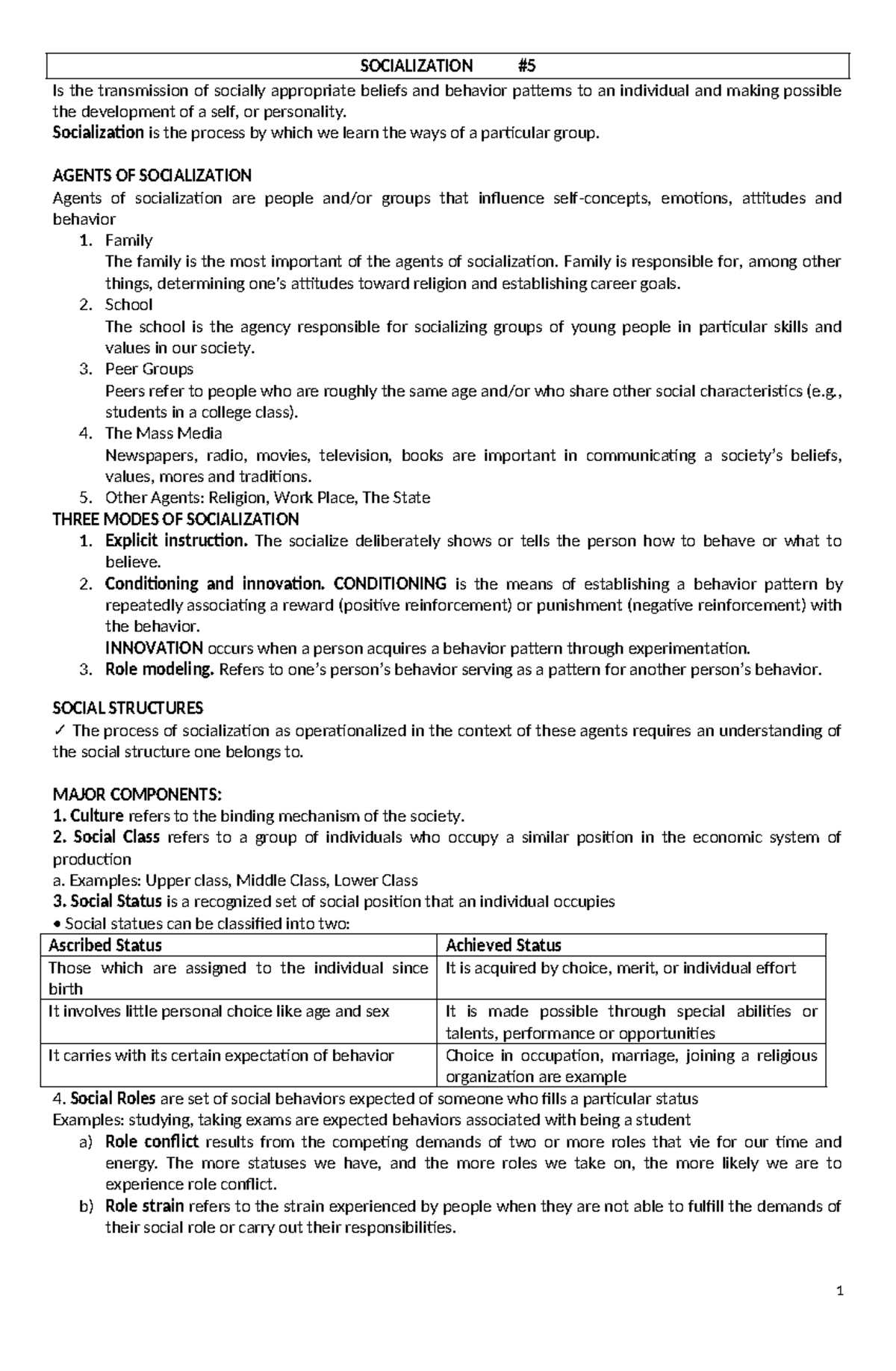 5-socialization deviance-and-social-control - SOCIALIZATION Is the ...