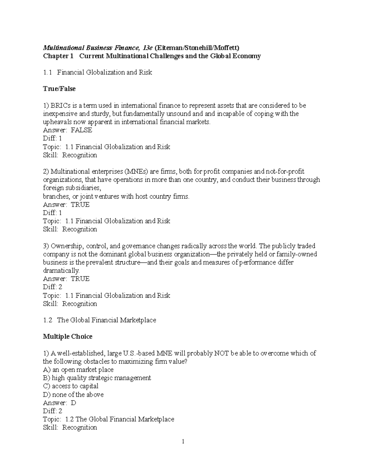 Eiteman-multinational-business-finance-13e-1 compress - Multinational ...
