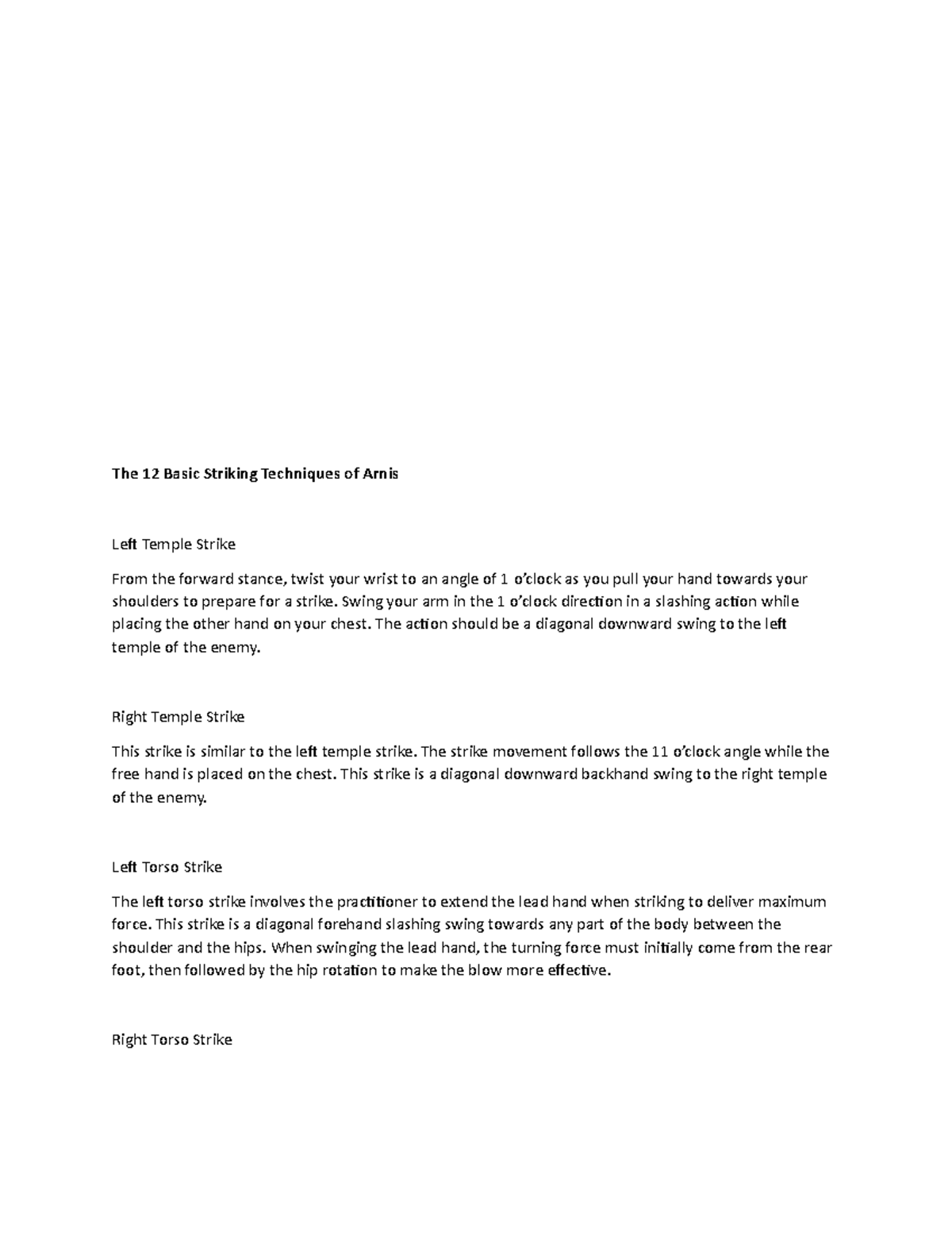 Inbound 9140298736632203457 - The 12 Basic Striking Techniques of Arnis ...