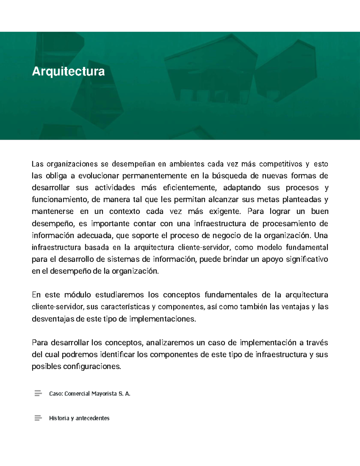 Módulo 1 - Lectura 1 Programacion Cliente Servidor - Las organizaciones ...