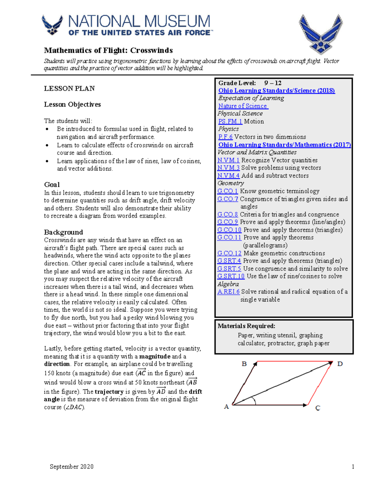 Mathematics of Flight Crosswinds - Mathematics of Flight: Crosswinds ...