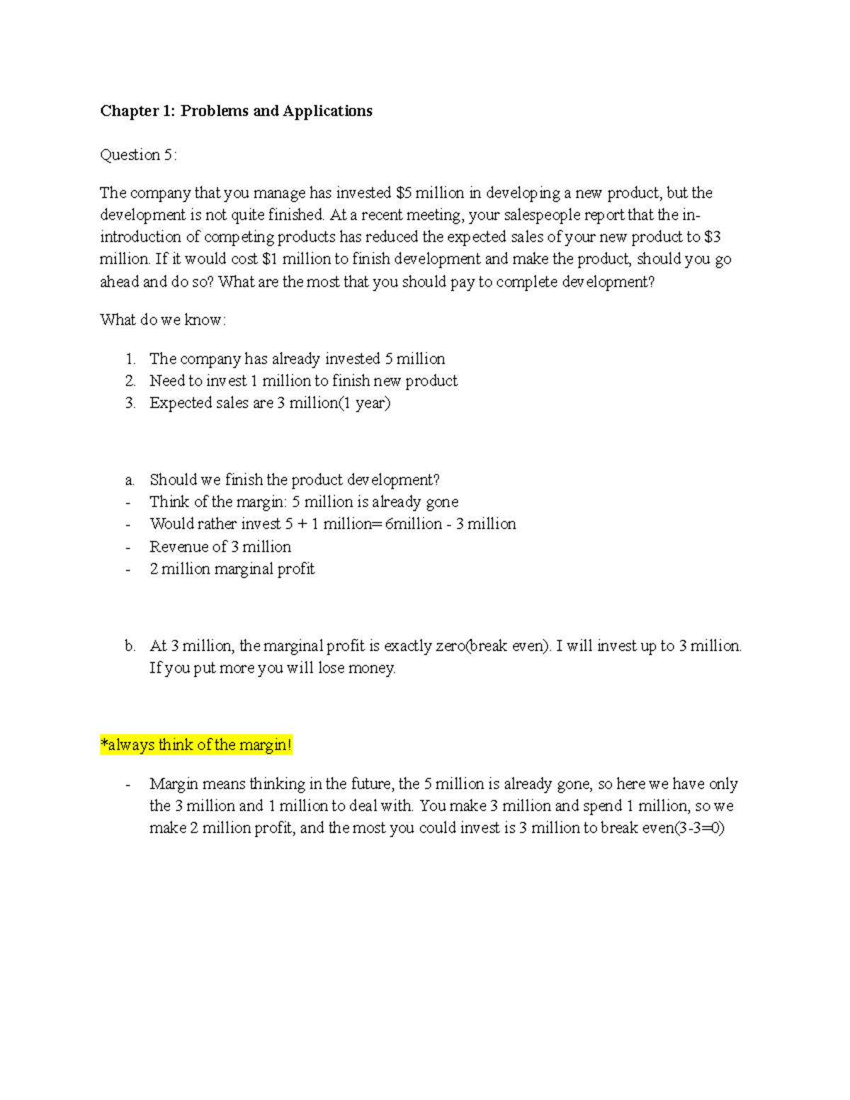 Econ Chapter 1- Discussion Problems - Chapter 1: Problems and ...
