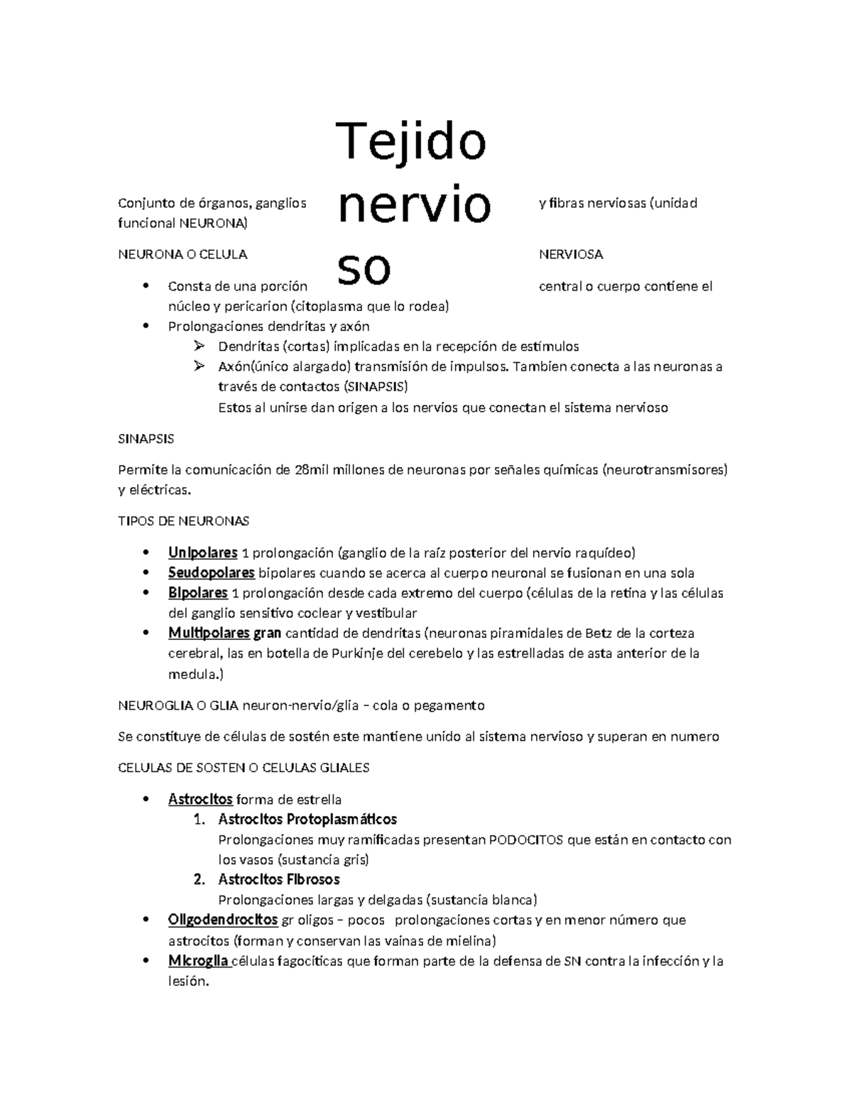 Tejido nervioso - Conjunto de órganos, ganglios y fibras nerviosas ...