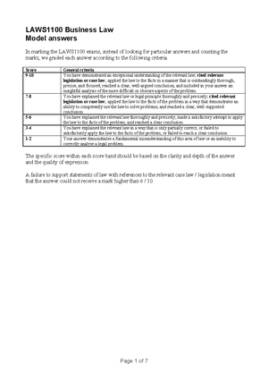 Guide to ILAC Technique - LAWS1100 Business Law ILAC GUIDELINES ...