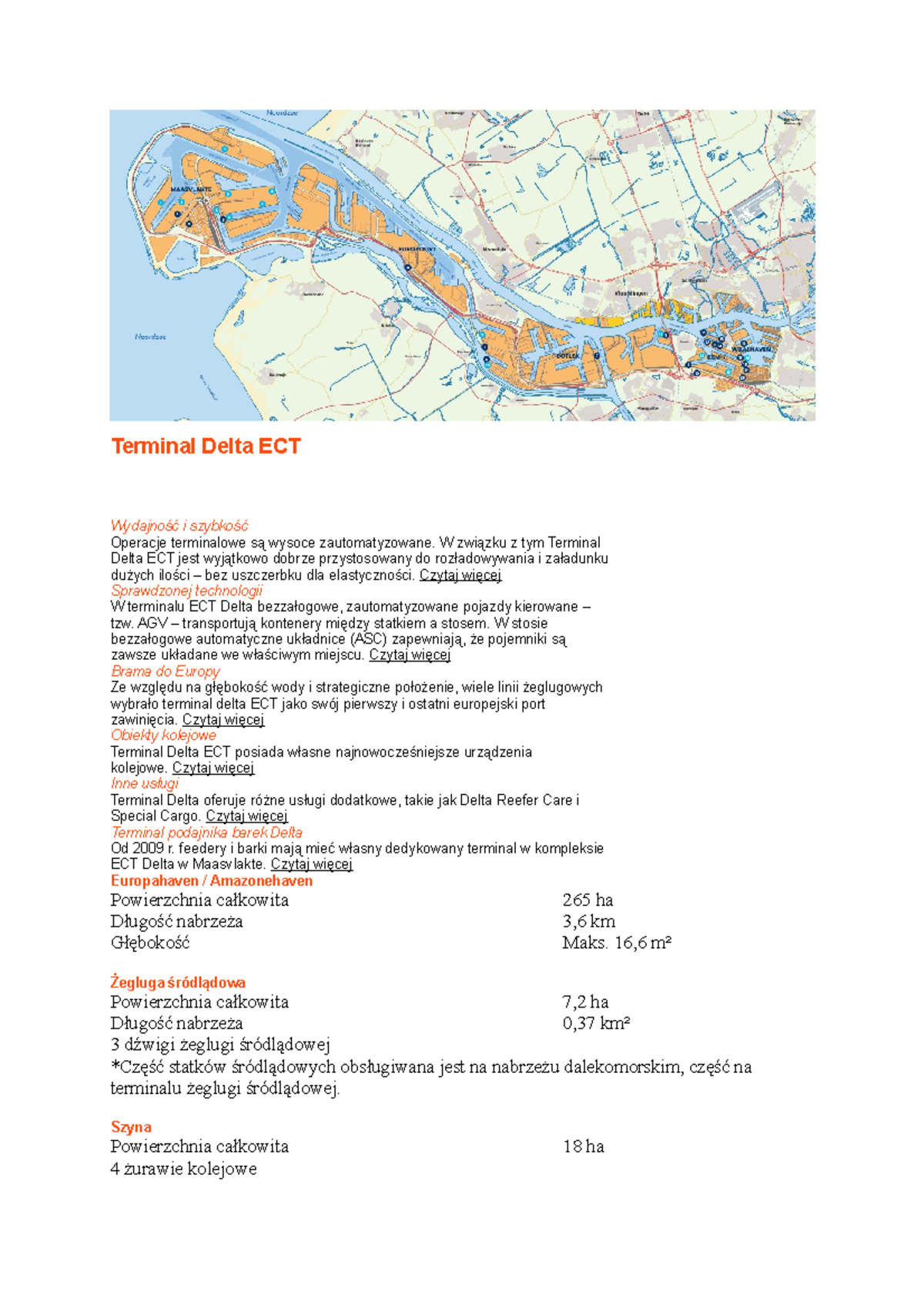 Terminal Delta ECT - nawigacja port - Terminal Delta ECT Wydajność i ...