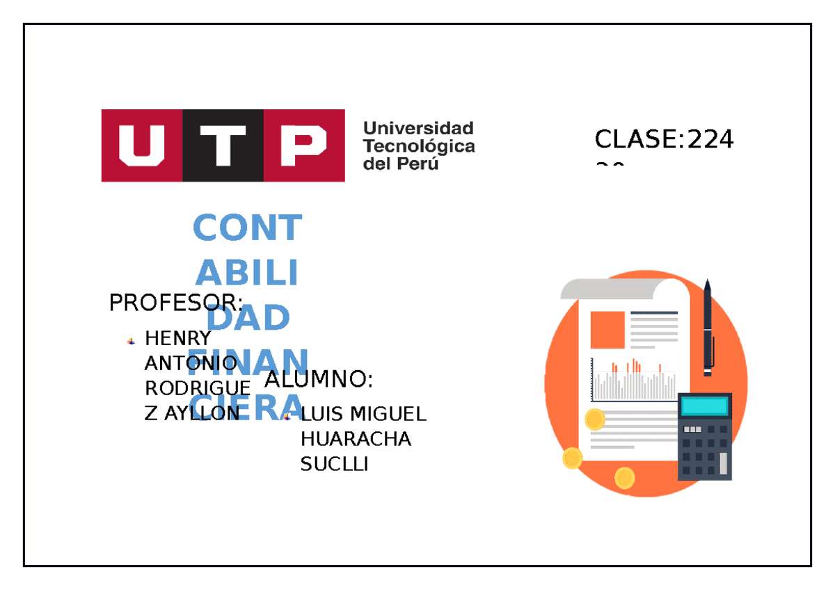 Libro diario - CLASE: 30 CONT ABILI DAD FINAN CIERA PROFESOR: HENRY ...