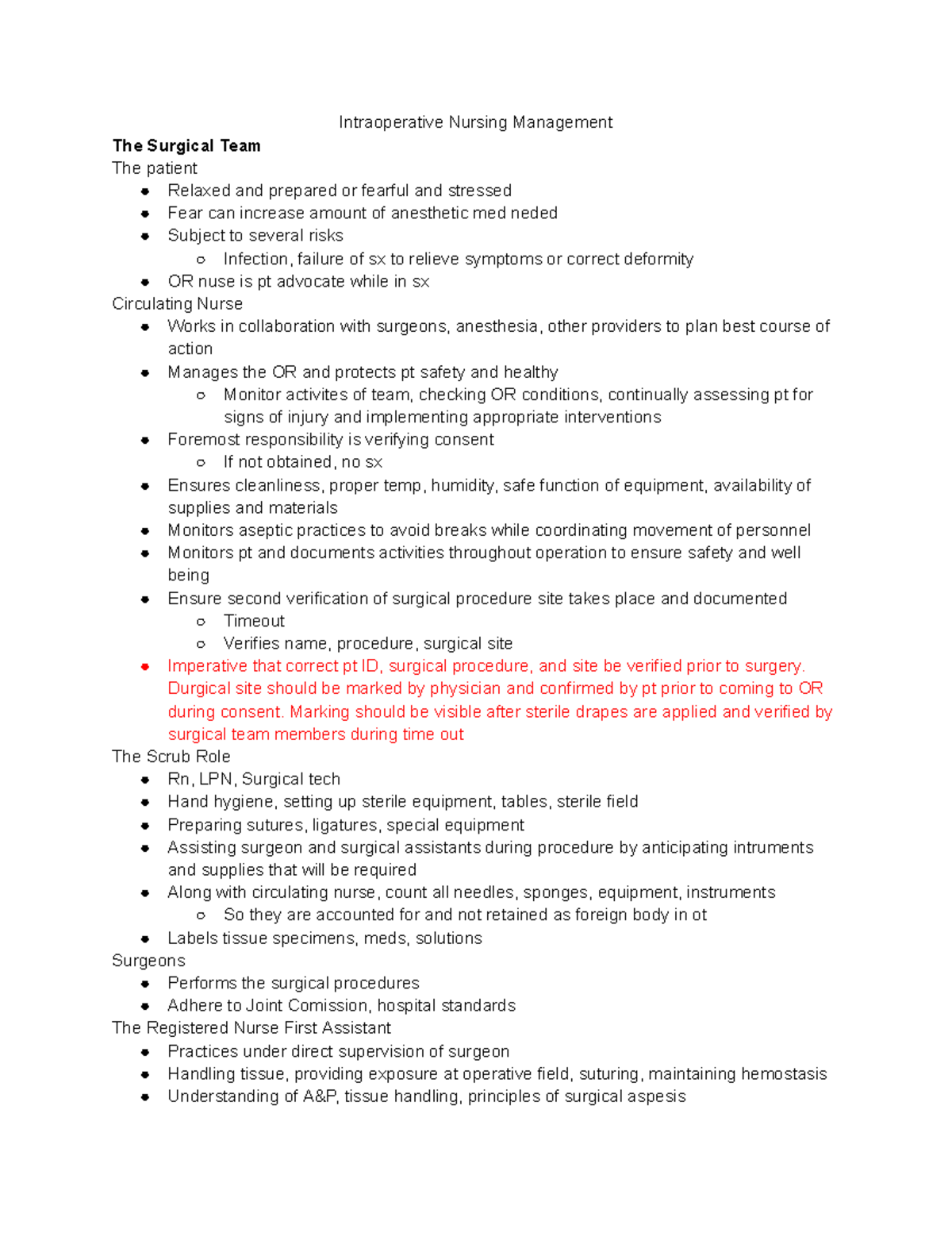 Ch 15 Intraoperative Nursing Management - Intraoperative Nursing ...