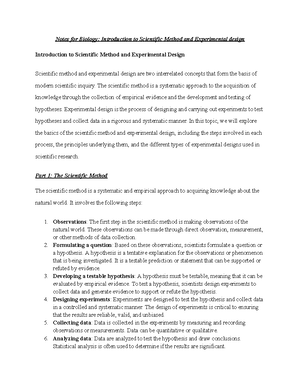 Notes for Biology Levels of Biological Organization - Notes for Biology ...