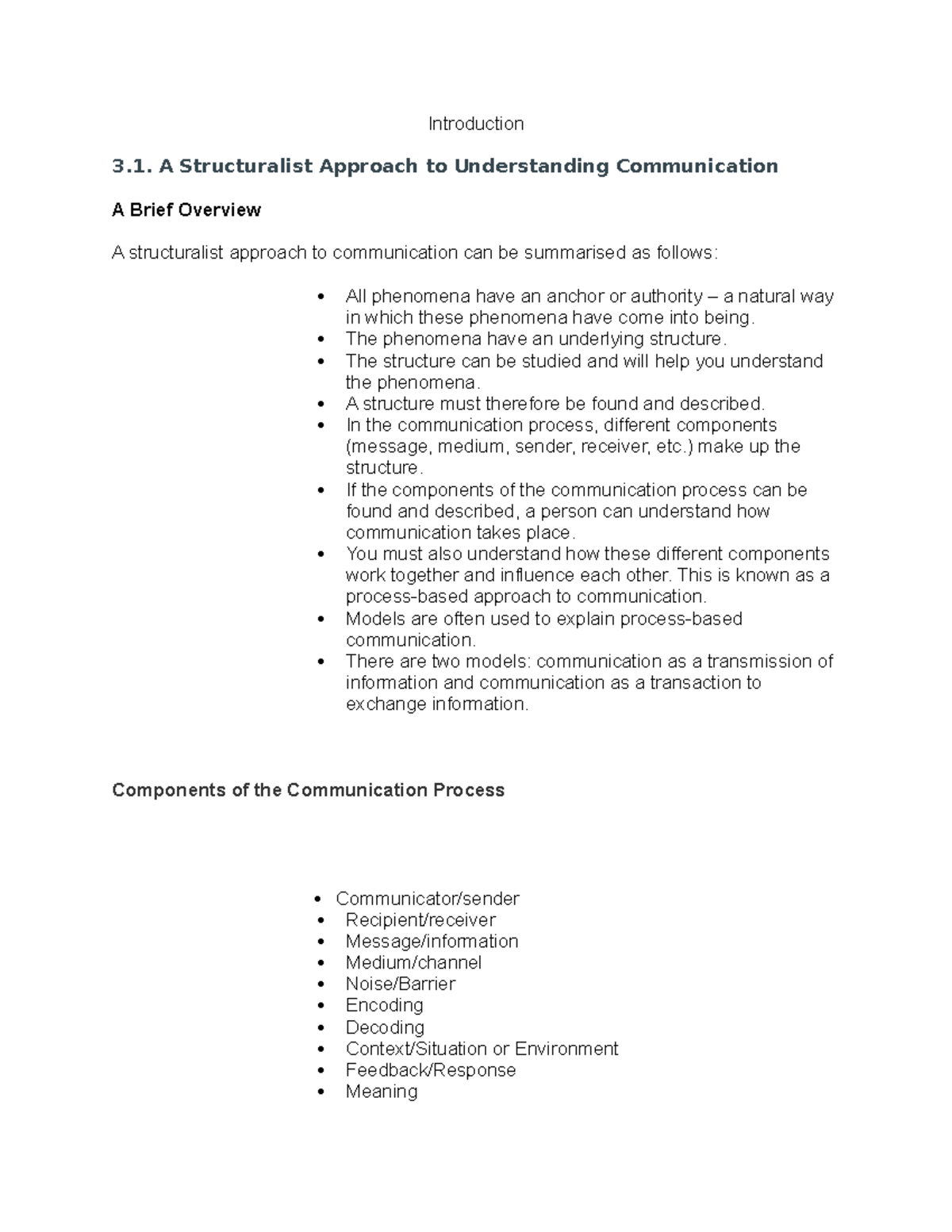 ACCSA1-B11 Week 2 - ACCSA1-B11 Week 2 - Introduction 3. A Structuralist ...