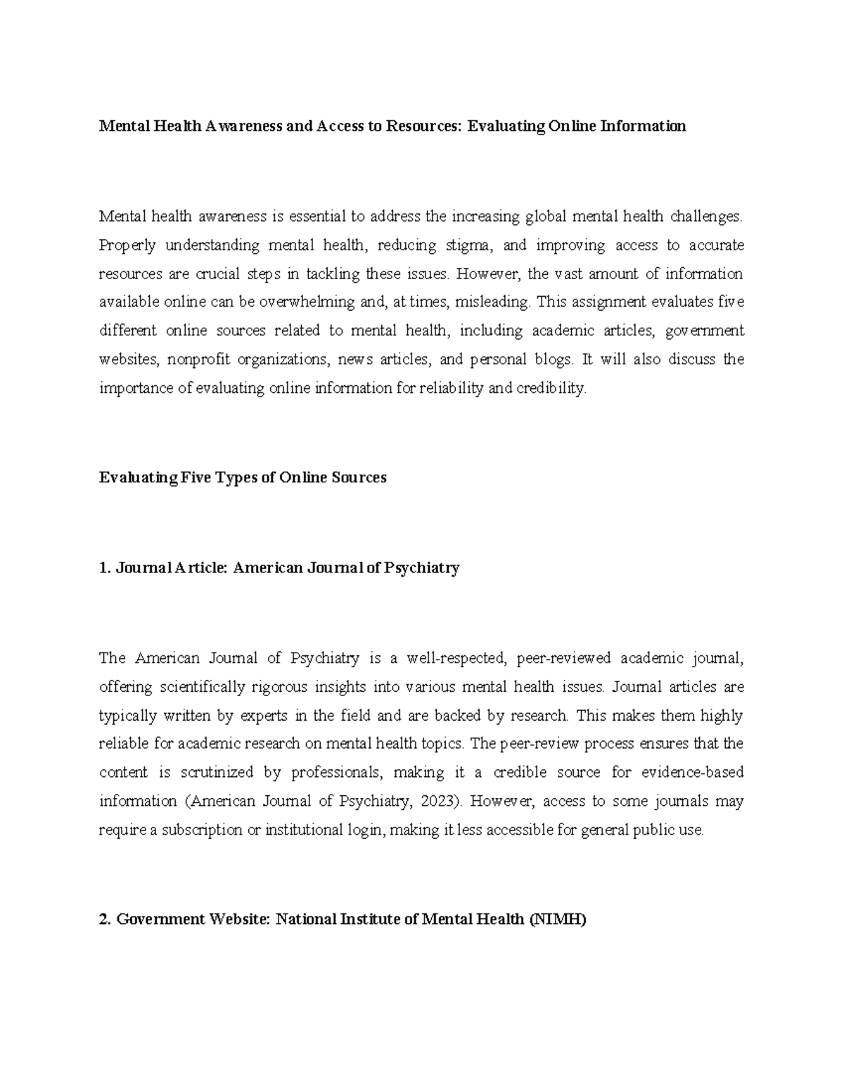 English Composition - Here is my work for the unit 1 written assignment ...