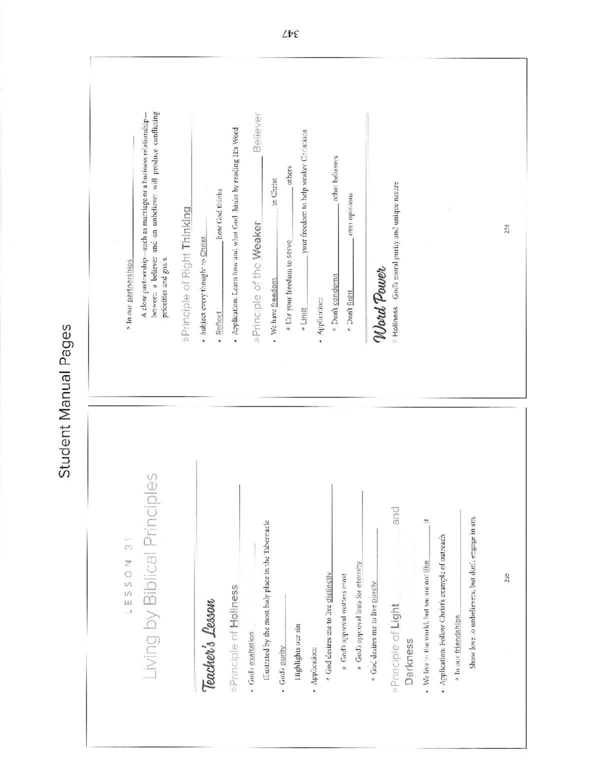 Doctrine Lesson 31 Teacher Answers - Student Manual Pages LESSON 31 In ...