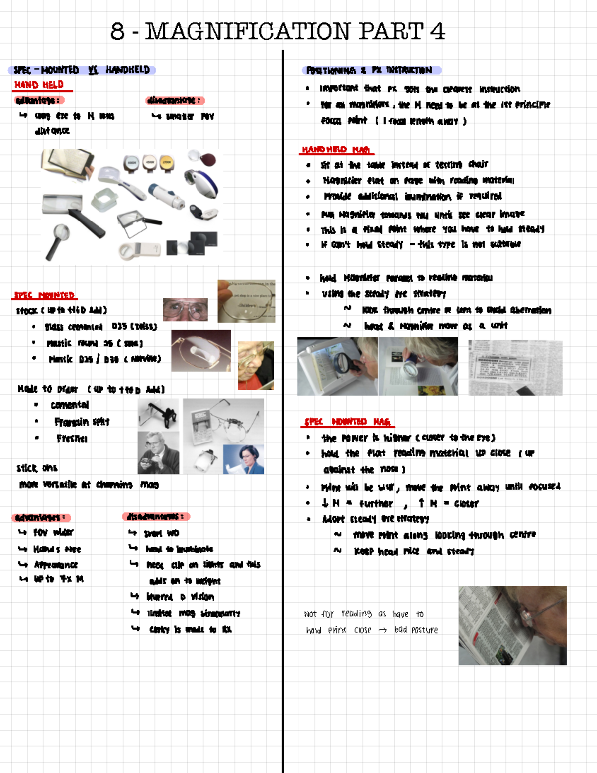 8 - Magnification Part 4 - MHB524243 - Studocu