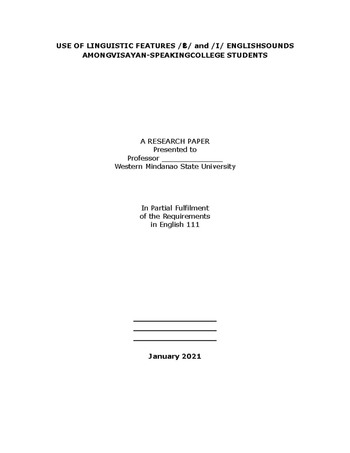 Final Paper for Technical Writing - WMSU - Studocu