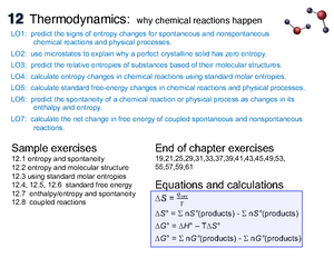 Chapter 12 notes - Dr. Friedman, Chem 2, thermodynamics ...
