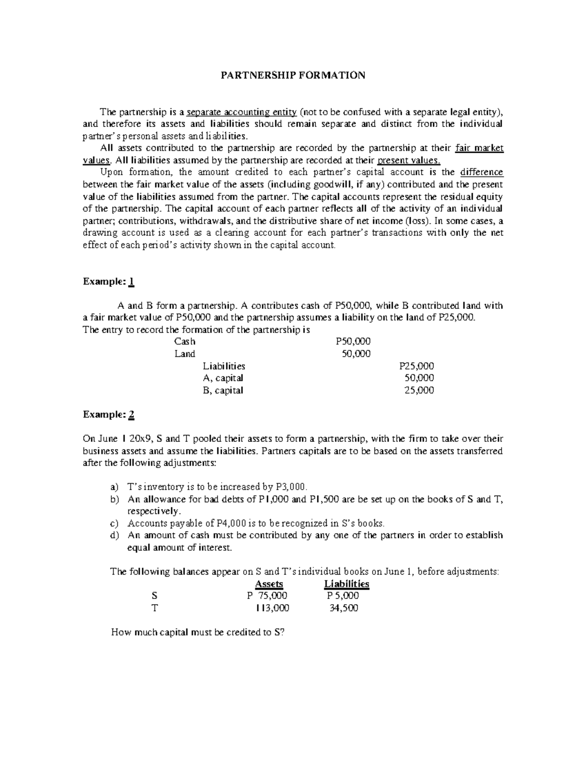 #Partnership-Formation - PARTNERSHIP FORMATION The partnership is a ...