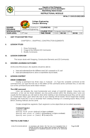 Introduction TO CAD Environment - INTRODUCTION TO CAD ENVIRONMENT I ...