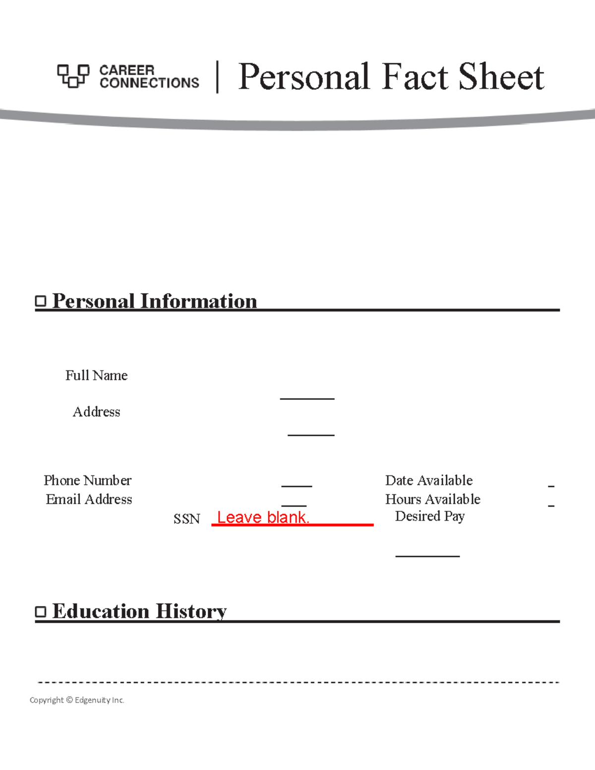 8510-06-02 studentdoc 1 - Personal Fact Sheet Personal Information Full ...