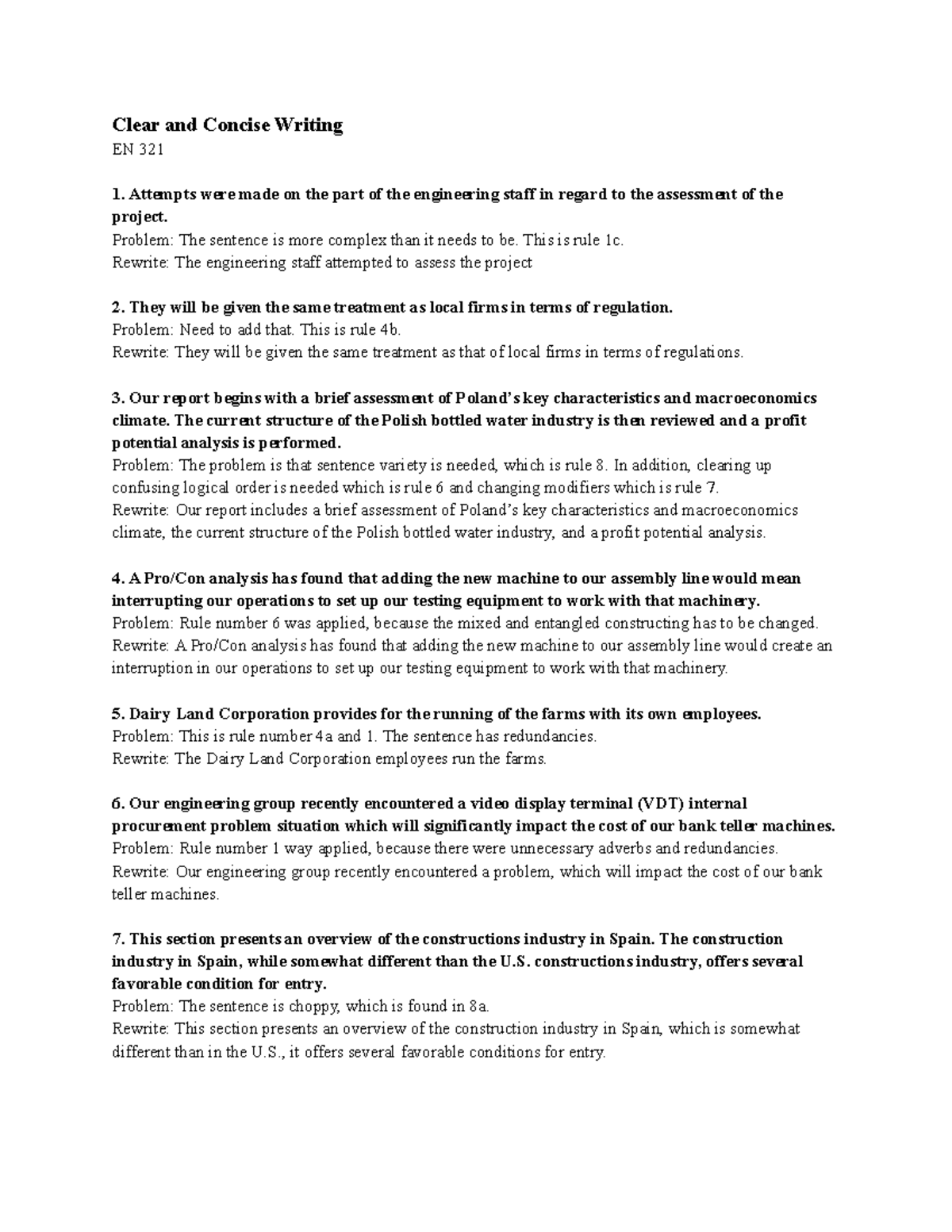 2020-EN321-Clear and Concise Writing - Clear and Concise Writing EN 321 ...