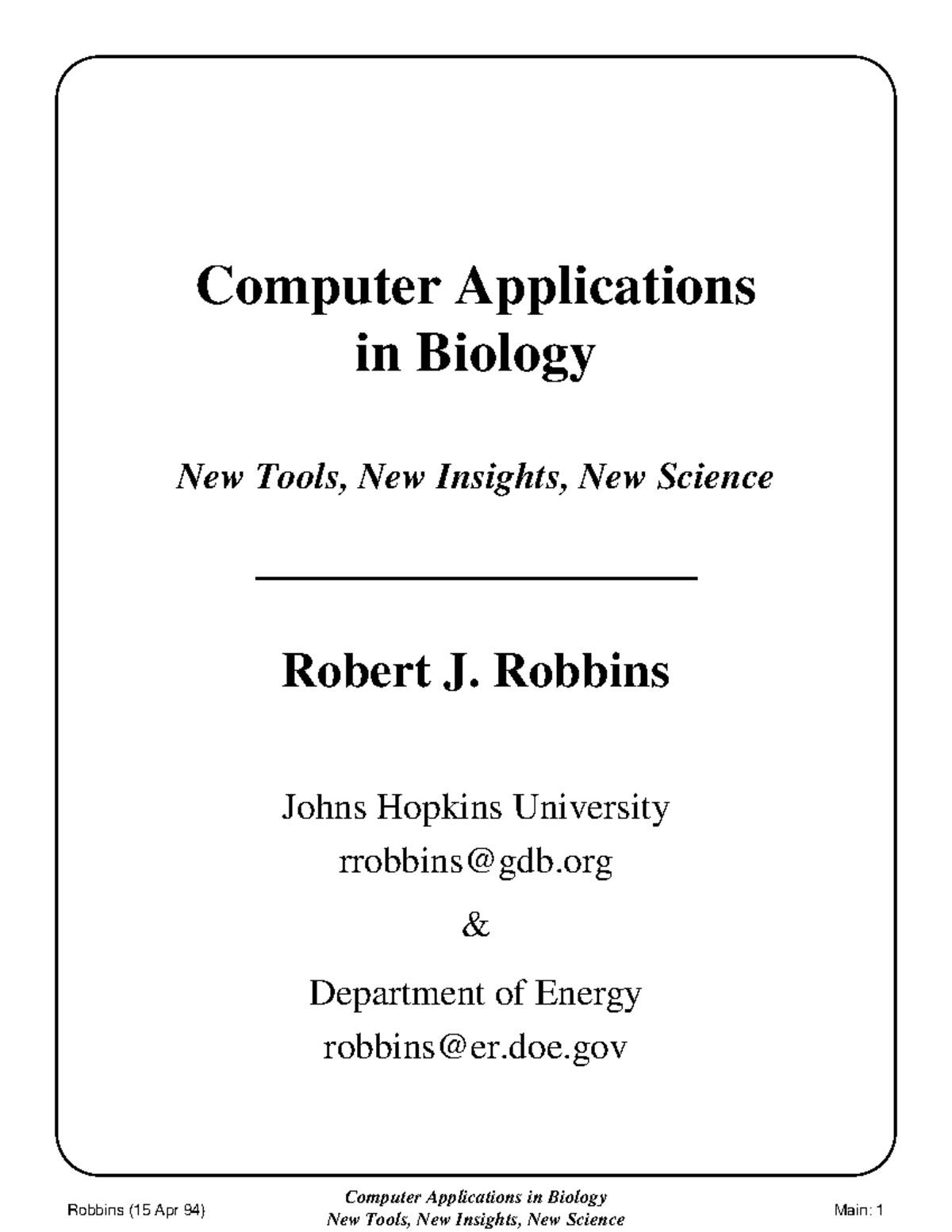 Msu main - Work hard - Robbins (15 Apr 94) Main: 1 Computer ...