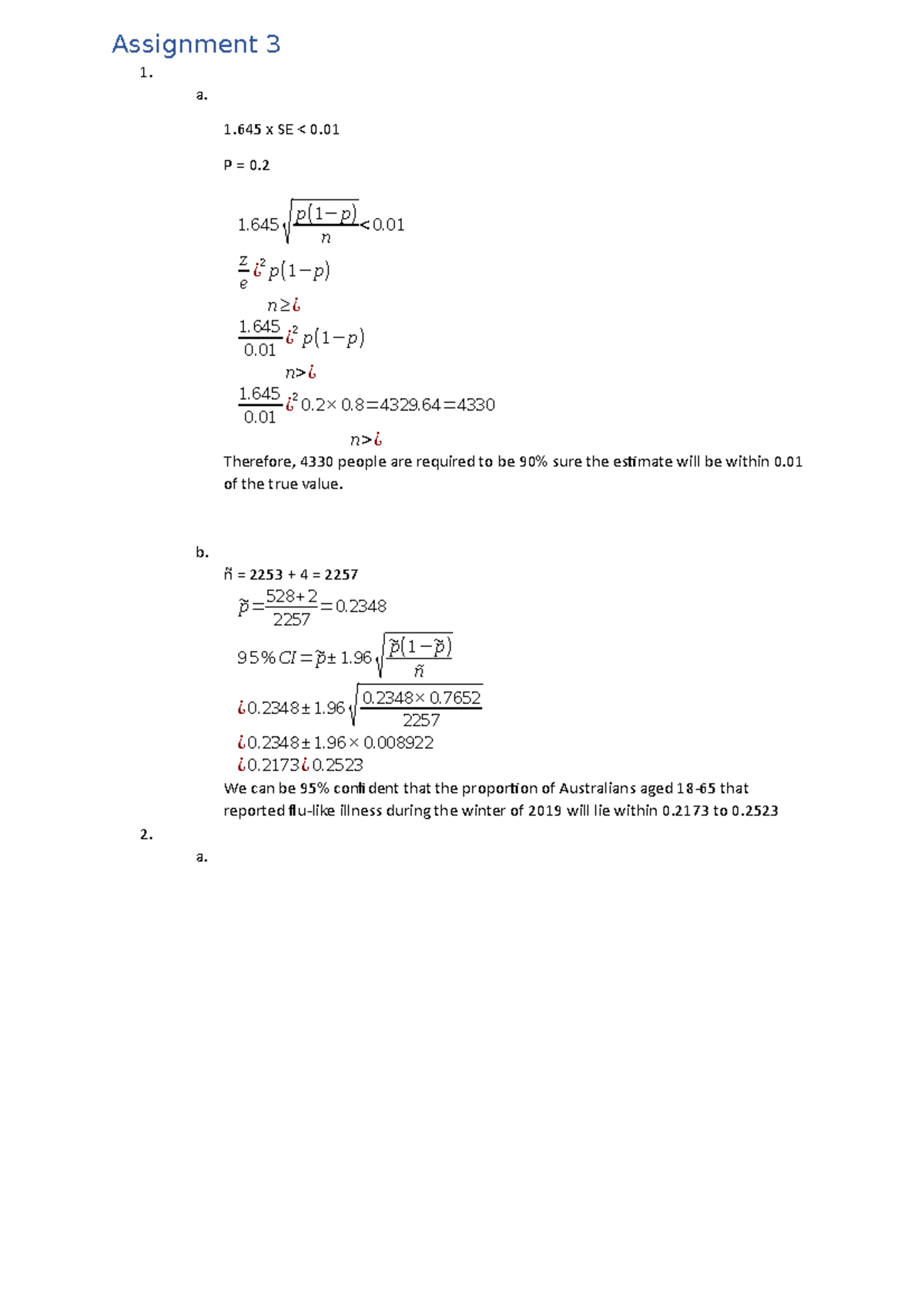 Assignment 3 - 1 x SE
