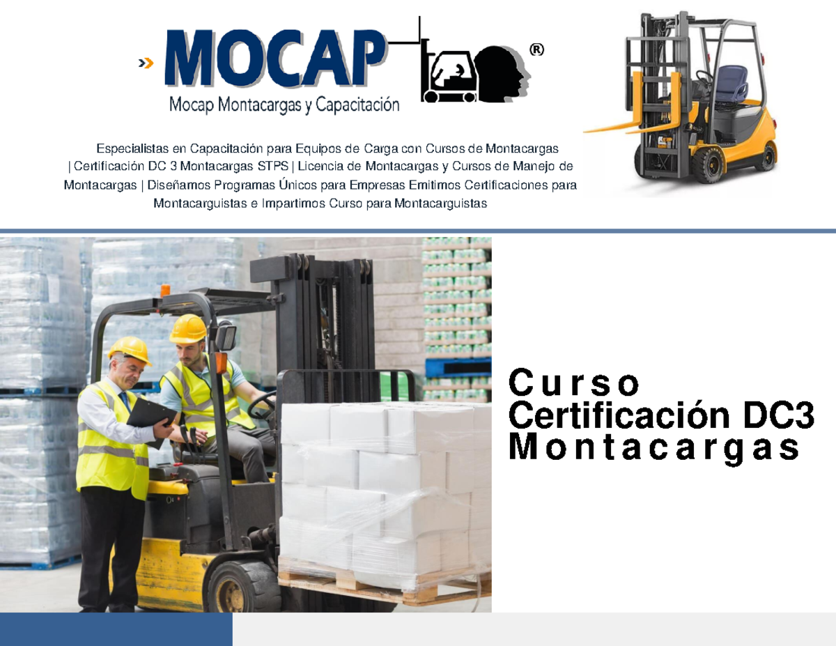 490180322 Cursos de Montacargas DC3 Licencia STPS pdf - Especialistas en Capacitación para ...