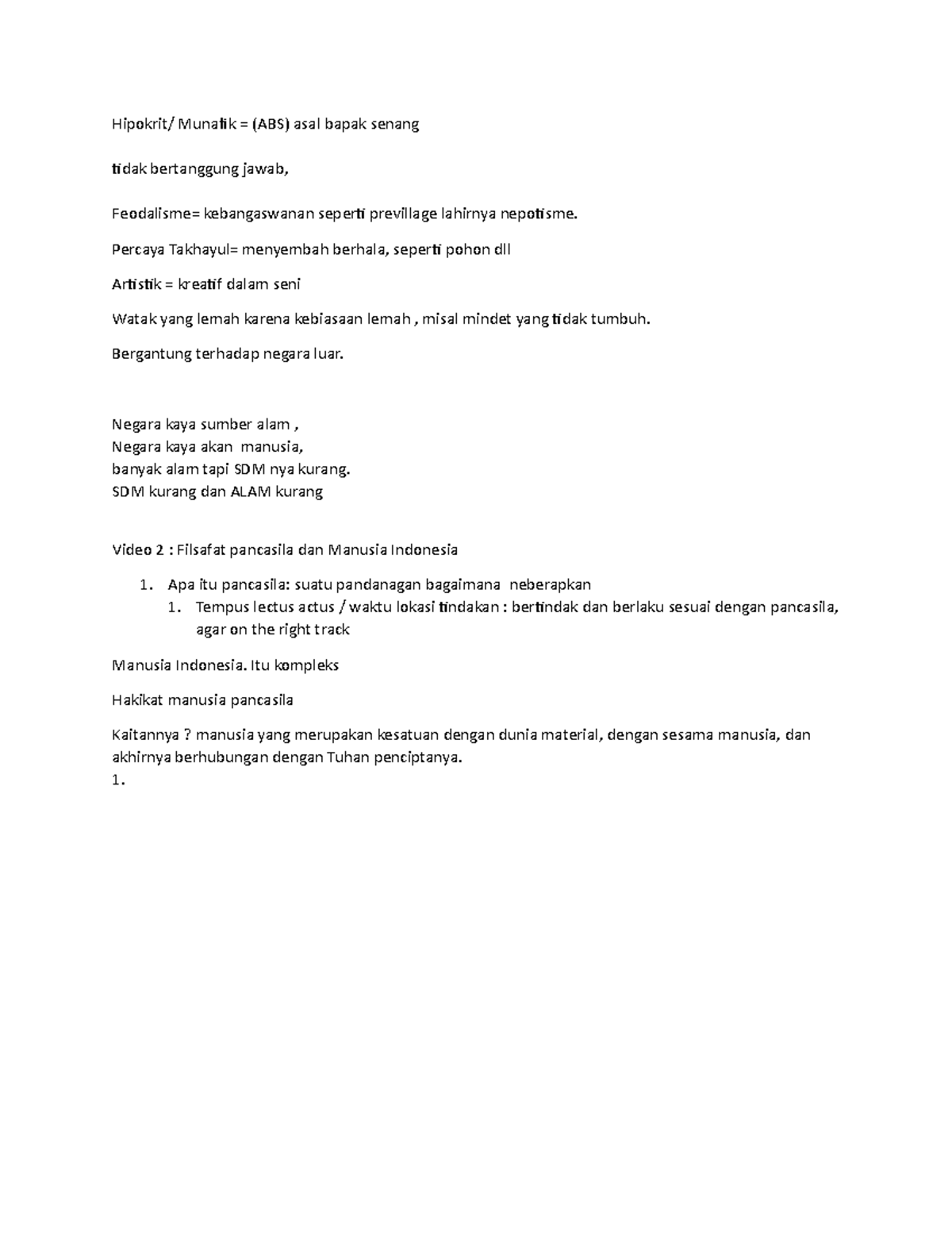 Hipokrit - course - Hipokrit/ Munafik = (ABS) asal bapak senang tidak ...